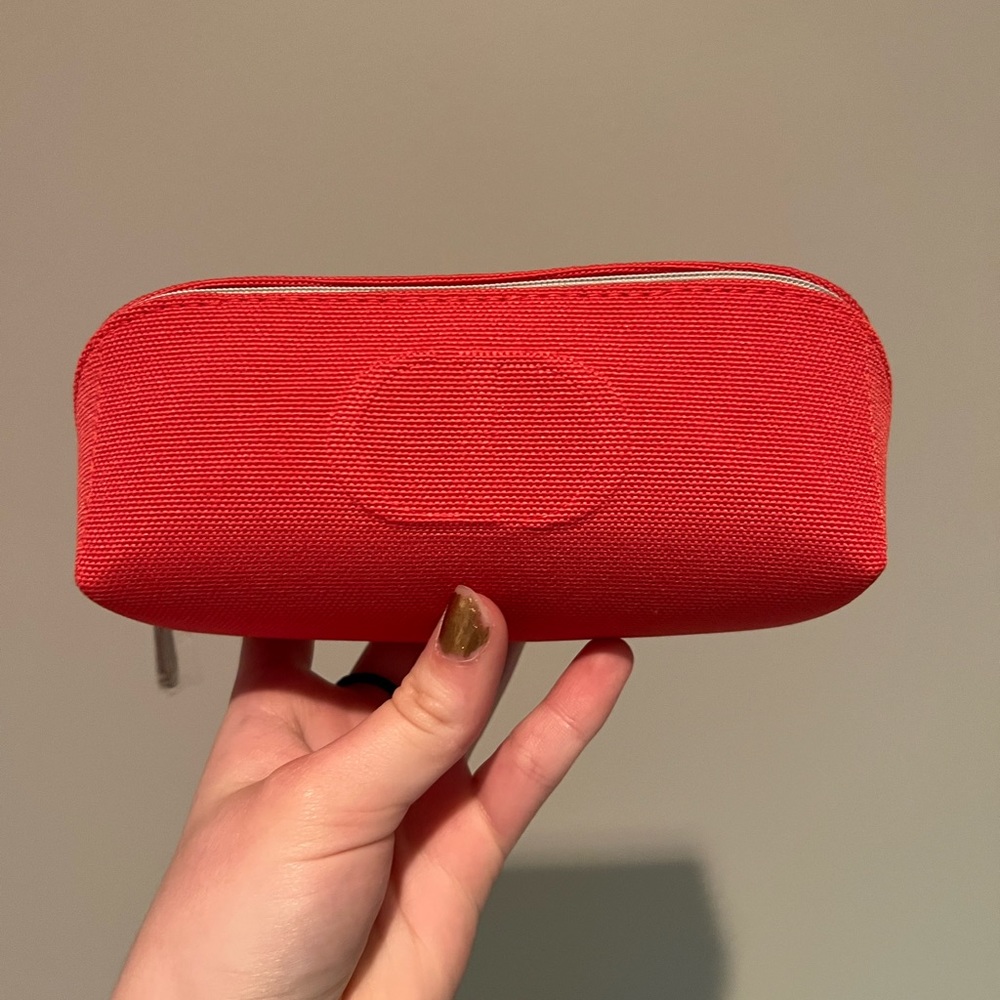 Nwot Light Red Dior Perfume Cosmetic Toiletries Bag. - Gem